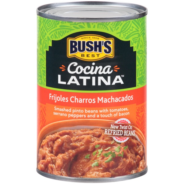 Bush's Best Cocina Latina Frijoles Charros Machacados (16 oz) - Instacart