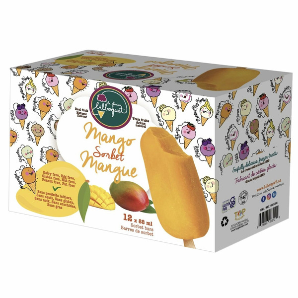 Le Glacier Bilboquet Mango Sorbet Bars Same-Day Delivery | Costco
