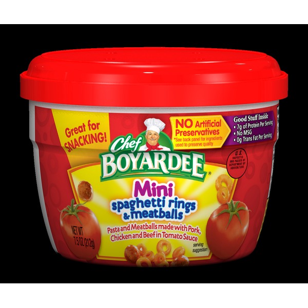 Chef Boyardee Mini Spaghetti Rings & Meatballs (7.5 oz) - Instacart