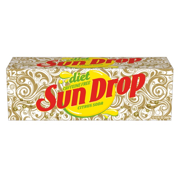 Caffeine Free Diet Sun Drop Citrus Soda (12 fl oz) - Instacart