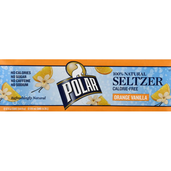 Polar Seltzer, Orange Vanilla (12 fl oz) - Instacart