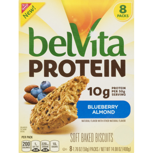 belVita Protein Soft Baked Biscuits Blueberry Almond (1.76 oz) from ...