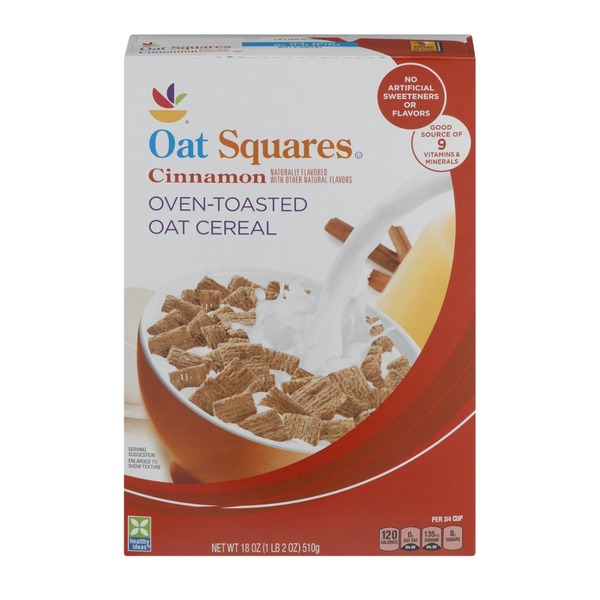 SB Oat Squares Cinnamon Oven-Toasted Oat Cereal (18 oz) - Instacart