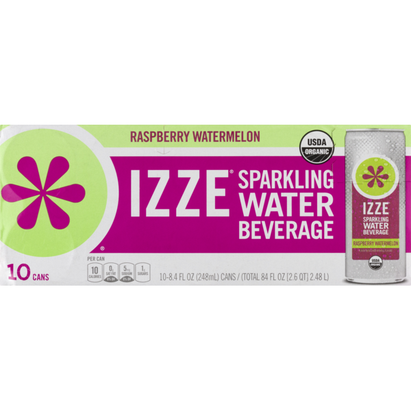 Izze Sparkling Water Beverage Raspberry Watermelon - (8.4 fl oz ...