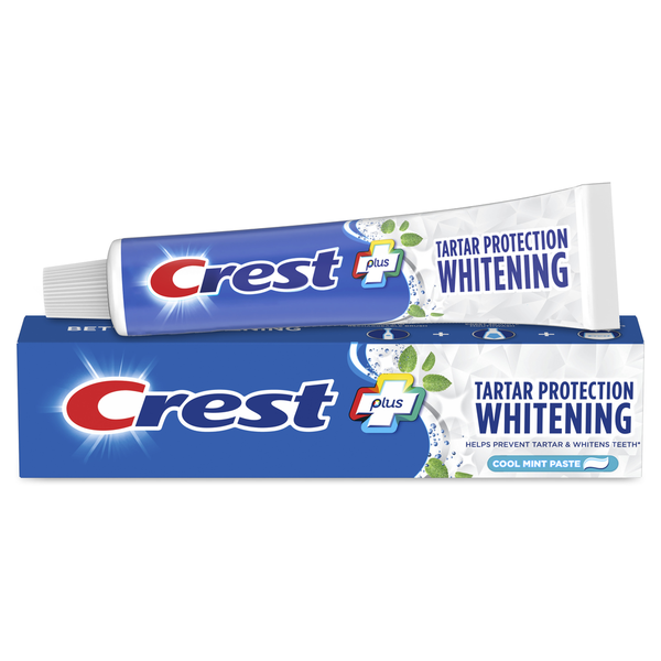 Crest Tartar Protection Toothpaste, Whitening Cool Mint Same-Day ...