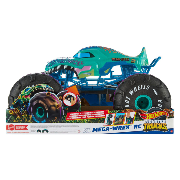 Hot Wheels Monster Trucks XL 1:6 Scale Mega-Wrex RC Vehicle Toy Same ...
