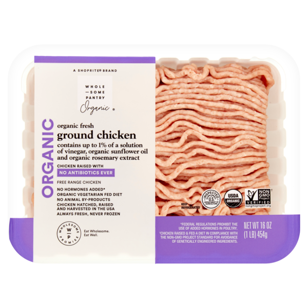 ShopRite Wholesome Pantry Organic Fresh Ground Chicken Same-Day ...