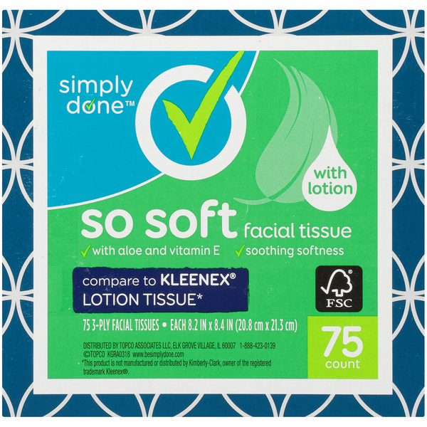 Simply Done Absolute Soft Facial Tissue With Lotion Same-Day Delivery ...