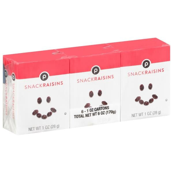 Publix Snack Raisins, 6 Pack Same-Day Delivery or Pickup | Publix