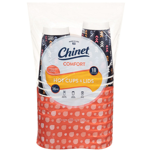 Wegmans Chinet Comfort Cups & Lids, Hot, 16 Ounce Same-Day Delivery or ...