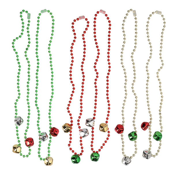 Christmas House Beaded Bell Necklaces Same Day Delivery Dollar Tree
