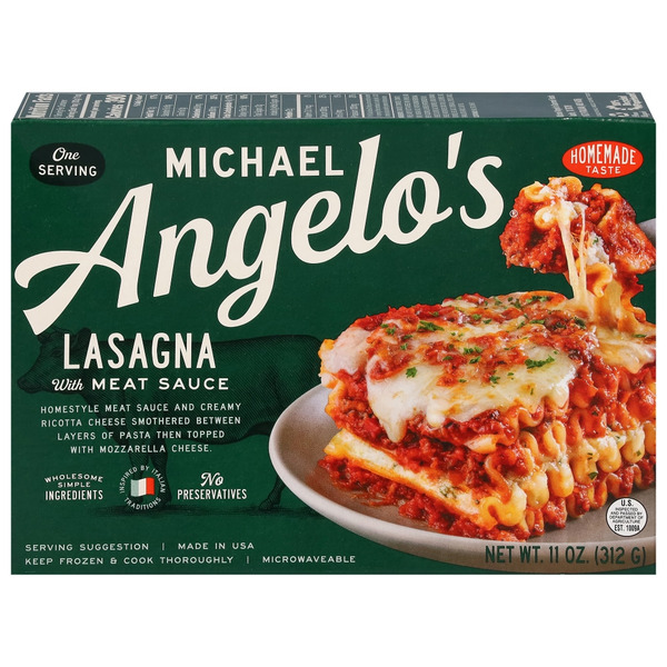 Kroger Michael Angelo's Lasagna With Meat Sauce Same-Day Delivery or ...