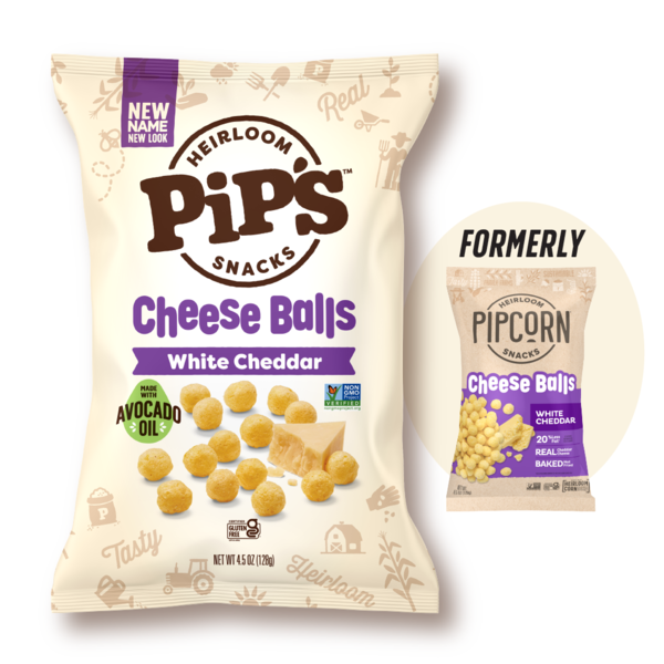 Pip's Heirloom Snacks White Cheddar Cheese Balls Same-Day Delivery or ...