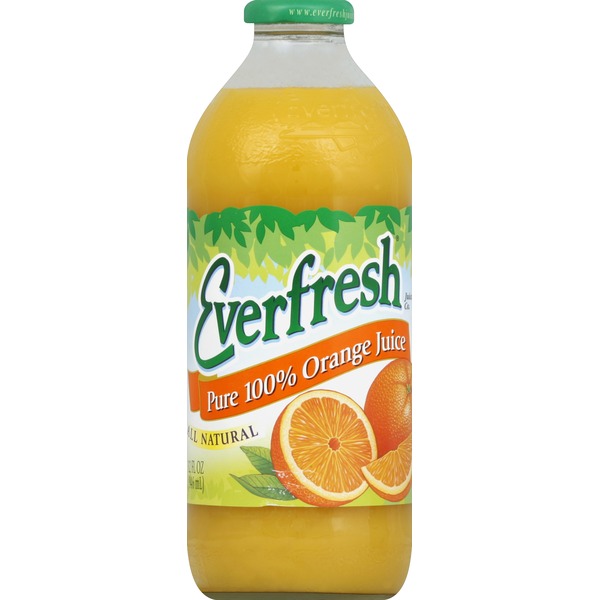 Everfresh 100% Juice, Pure Orange (32 oz) - Instacart