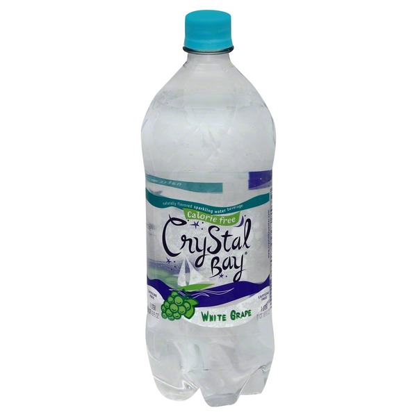 Crystal Bay Water, Sparkling, White Grape (1 L) - Instacart