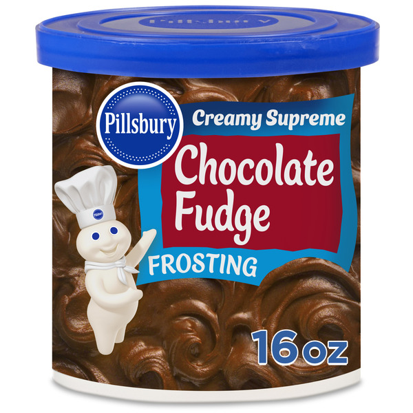Pillsbury Creamy Supreme Chocolate Fudge Flavored Frosting, 16 Oz Tub ...