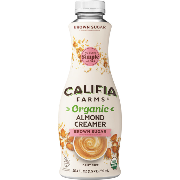 Califia Farms Organic Brown Sugar Almond Milk Coffee Creamer Same-Day ...