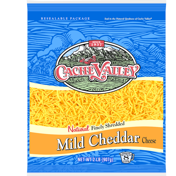 Cache Valley Cheese, Finely Shredded, Mild Cheddar Same-Day Delivery or ...