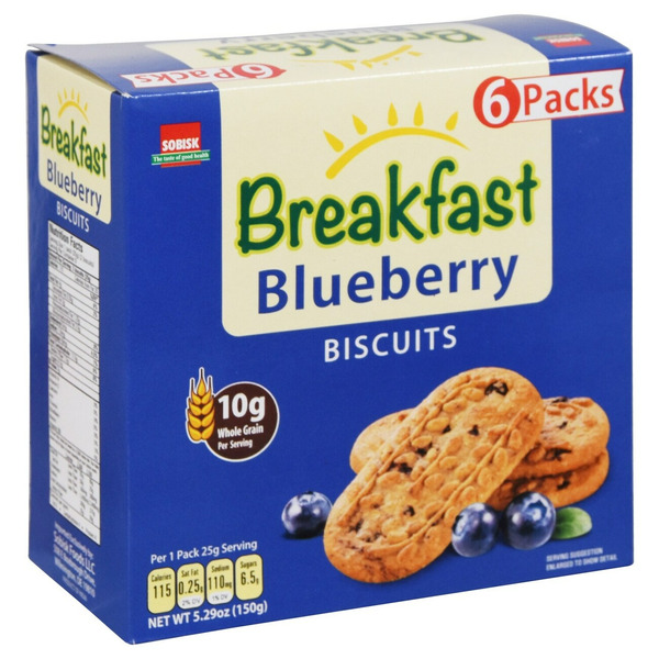 Sobisk Biscuits, Blueberry, Breakfast, 6 Packs Same-Day Delivery ...