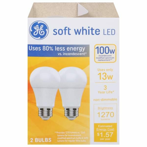 GE Light Bulbs, LED, Soft White, 100 Watts Same-Day Delivery or Pickup ...