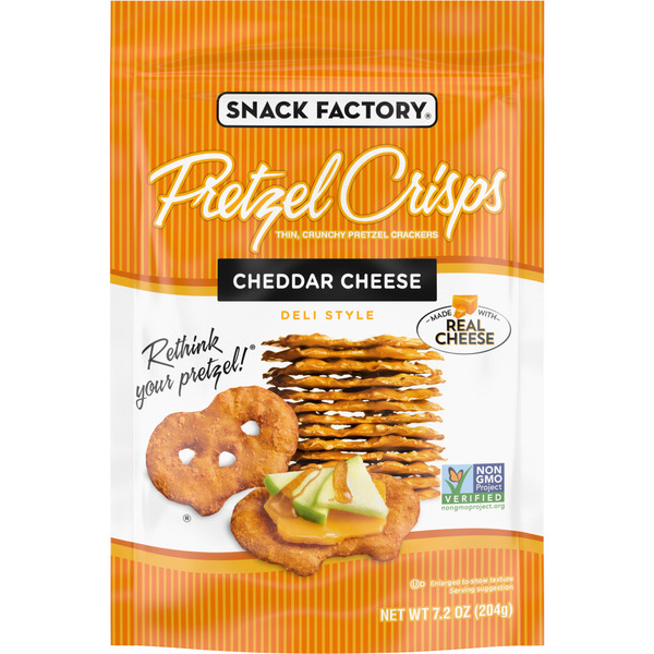 Snack Factory Cheddar Cheese Pretzel Crisps Same-Day Delivery or Pickup ...