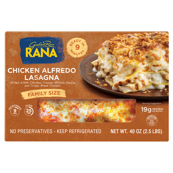 Food Lion Rana Chicken Alfredo Lasagna, Family Size Same-Day Delivery ...