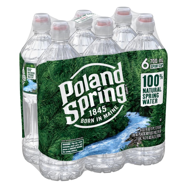 Poland Spring Natural Spring Water (23.7 oz) - Instacart