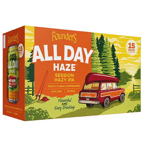 Wegmans Founders Brewing All Day Chill Day, Session Cold IPA, 15 pack ...