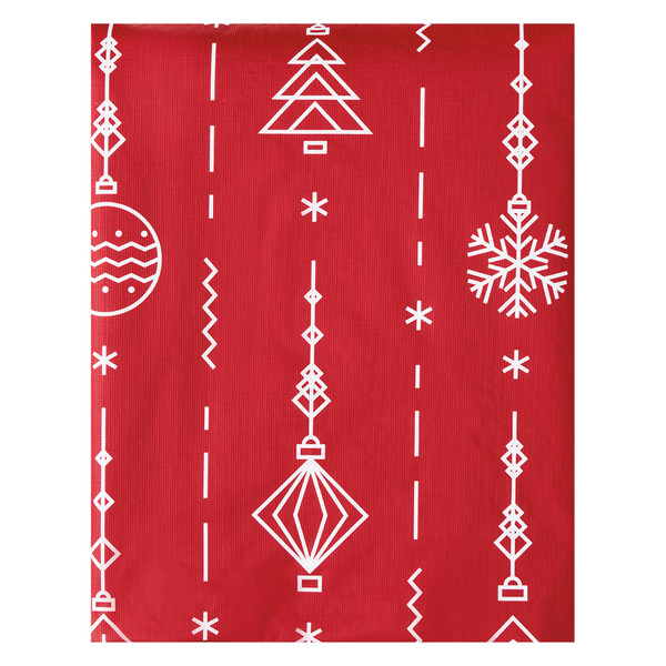 ALDI Merry Moments Ornaments Vinyl Tablecloth Same-Day Delivery or ...