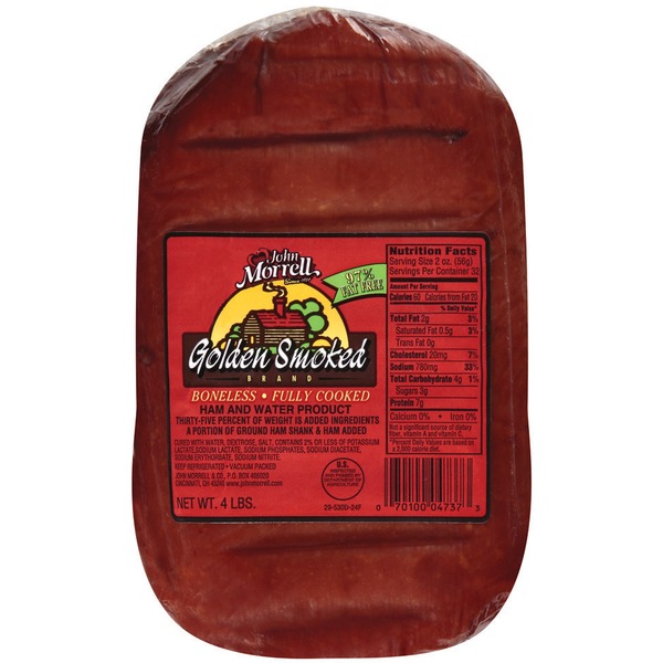 John Morrell Boneless Fully Cooked Ham (4 lb) - Instacart