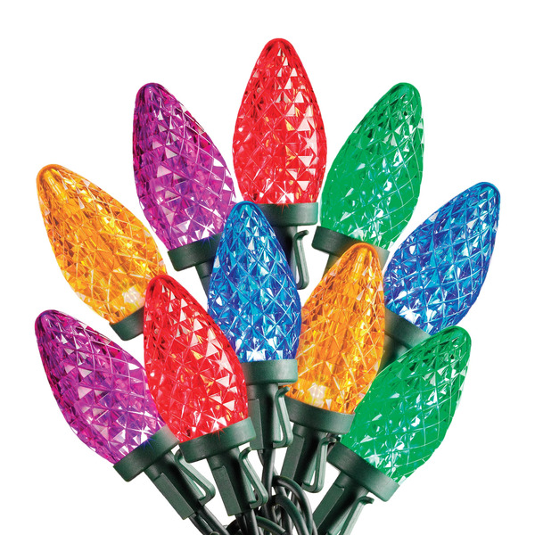 SYLVANIA Stay-lit C9 Multi LED Faceted Lights With Strings Same-Day ...