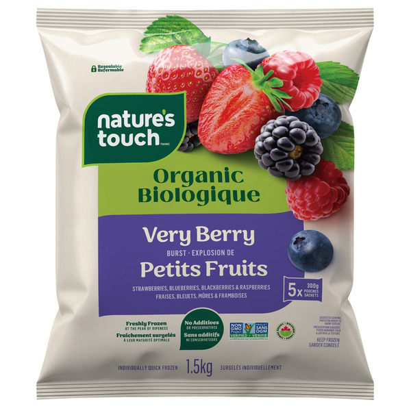 Nature's Touch Organic Very Berry Burst Frozen Mixed Berries Same-Day ...