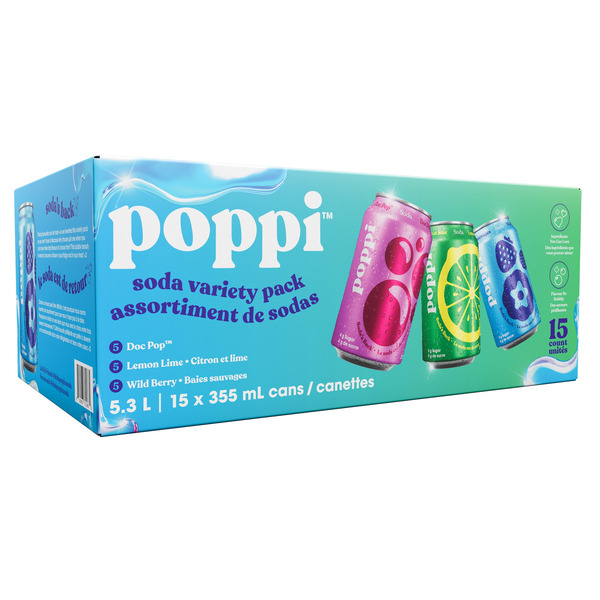 Costco poppi Canned Soda Variety Pack Same-Day Delivery | Costco Canada