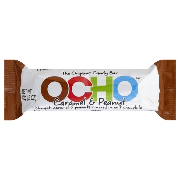 Ocho Candy Bar, The Organic, Caramel & Peanut (1.5 oz) - Instacart