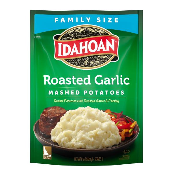 Idahoan® Roasted Garlic Mashed Potatoes Family Size Same-Day Delivery ...