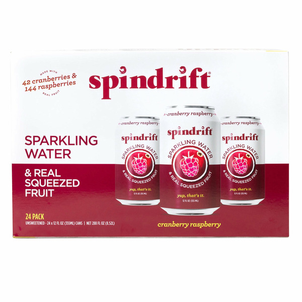 Spindrift Cranberry Raspberry Sparkling Water Same-Day Delivery | Costco