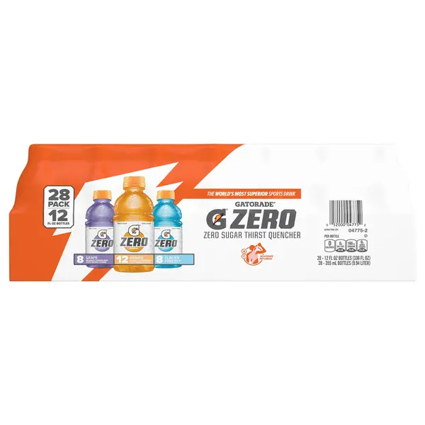 Costco Gatorade Thirst Quencher, Zero Sugar, Grape/Orange/Glacier ...