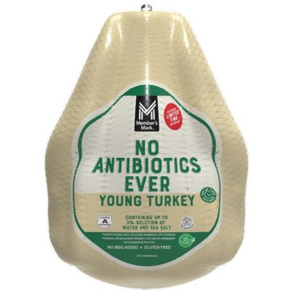 Sam's Club Member's Mark All Natural Fresh Whole Tom Turkey Same-Day ...