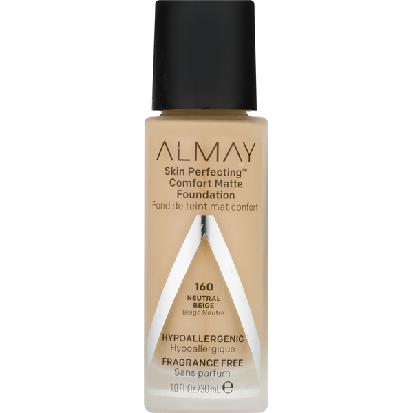 Almay Foundation, Comfort Matte, Neutral Beige 160 (1 oz) - Instacart