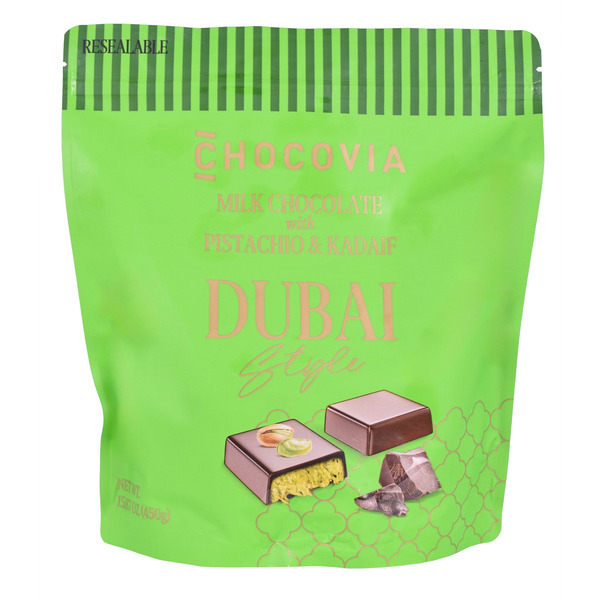 Chocovia Dubai Style Milk Chocolate With Pistachio Bars Same-Day Delivery | Costco