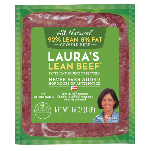ShopRite Laura's Lean Beef 92% Lean 8% Fat Ground Beef Same-Day ...