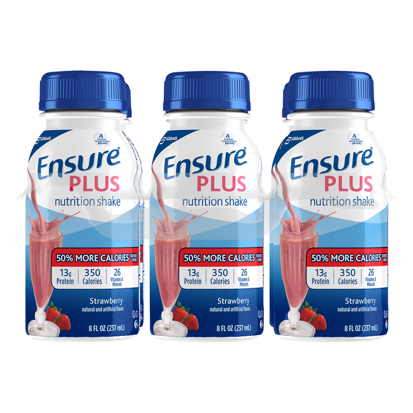 Food Lion Ensure Plus Nutrition Shake Strawberry Ready-to-Drink Bottles ...