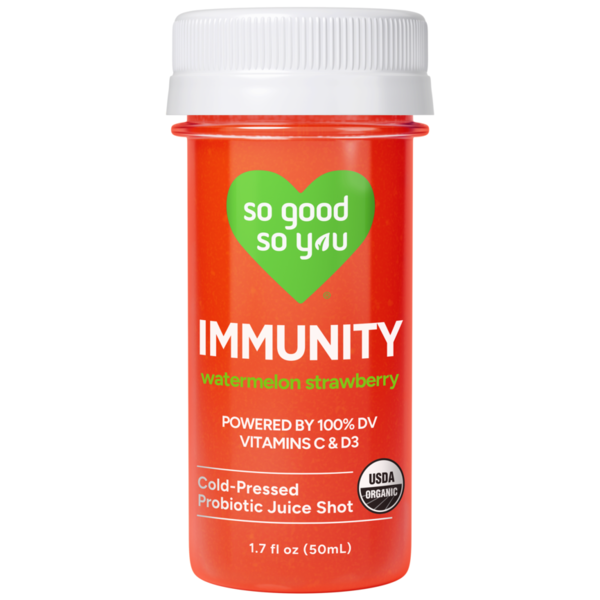 So Good So You Immunity, Watermelon Strawberry Probiotic Shot Same-Day ...