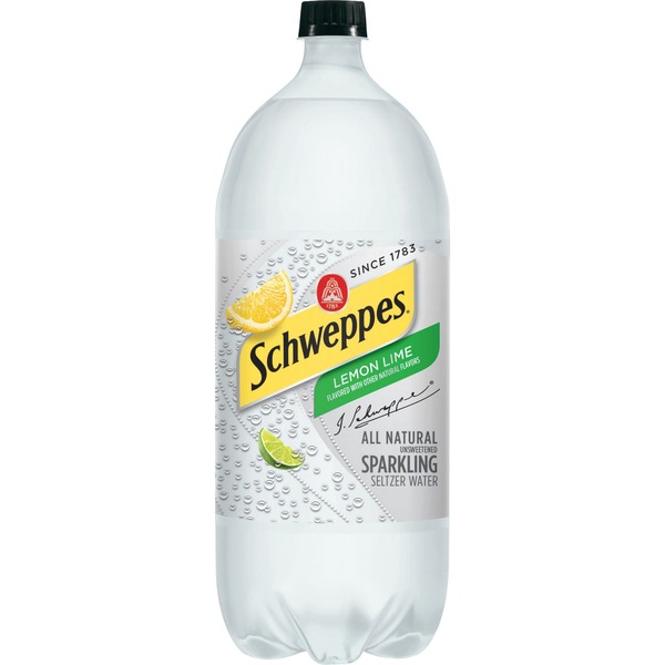 Schweppes Lemon Lime Sparkling Seltzer Water (2 L) - Instacart