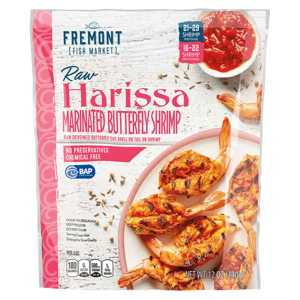 Fremont Fish Market Harissa Marinated Shrimp Same-Day Delivery or Pickup | ALDI