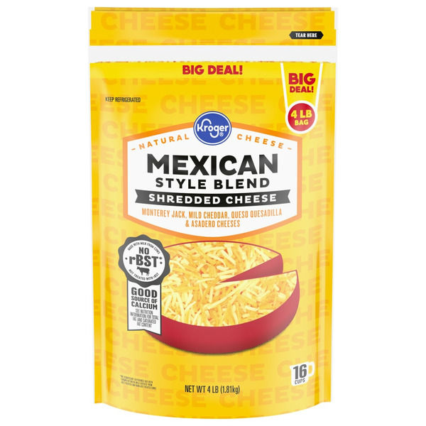 Kroger Kroger Shredded Mexican Style Cheese Blend BIG Deal! Same-Day ...