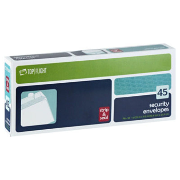 Safeway Top Flight Envelopes, Security - 4.125 Inch x 9.5 Inch No. 10 ...