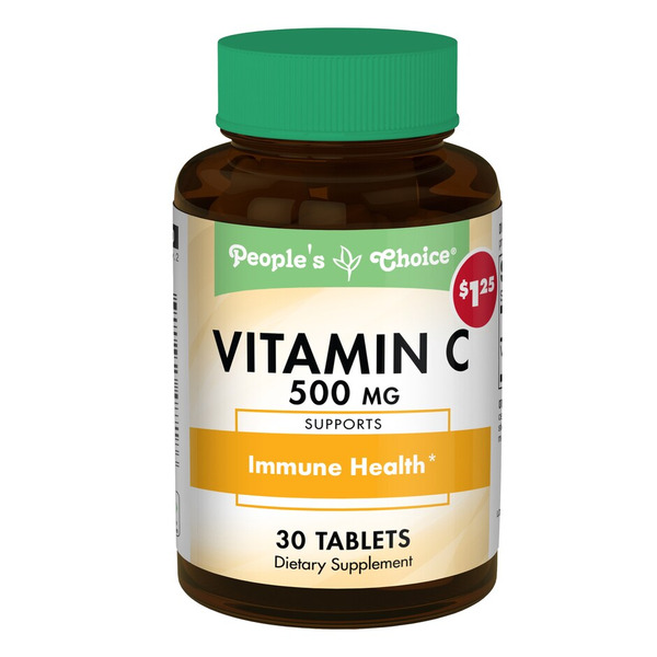 People's Choice Vitamin C 500 Mg Antioxidant Nutrient Dietary ...