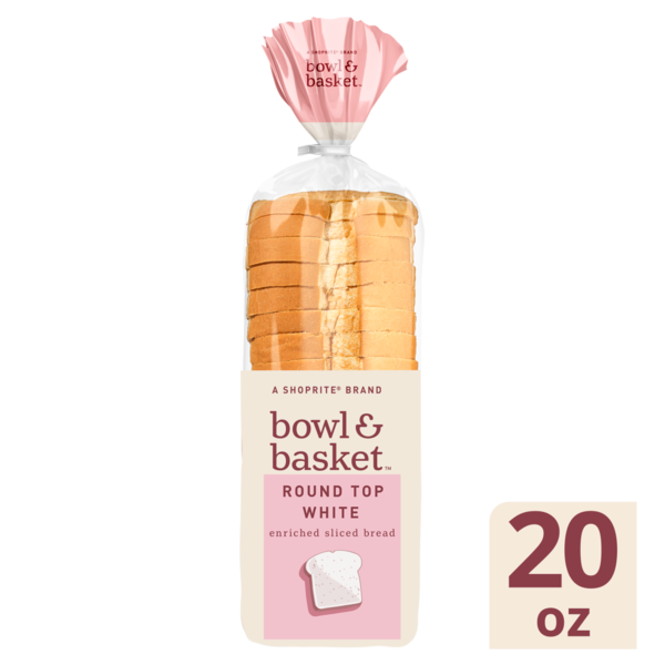 ShopRite Bowl & Basket Round Top White Enriched Sliced Bread Same-Day ...