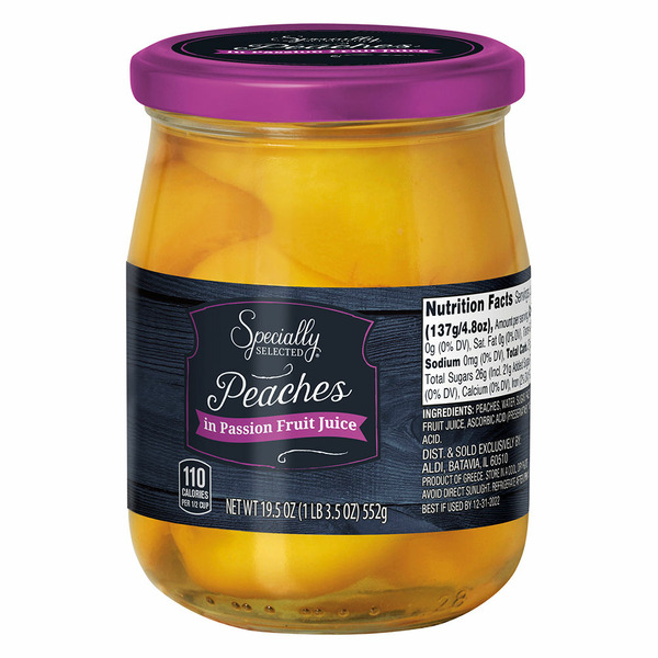 Specially Selected Gourmet Peaches in Passion Fruit Juice Same-Day ...